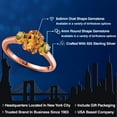 Gem Stone King 1.61 Ct Orange Red Madeira Citrine Yellow Citrine 18K ...