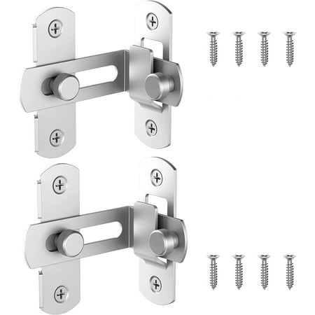 SHAR Folding Door Sliding Latch, 90 Degree Stainless Steel Corner Door ...