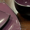 Gibson Soho Lounge Elegant 16-Piece Dinnerware Set, Serves Four, Purple ...