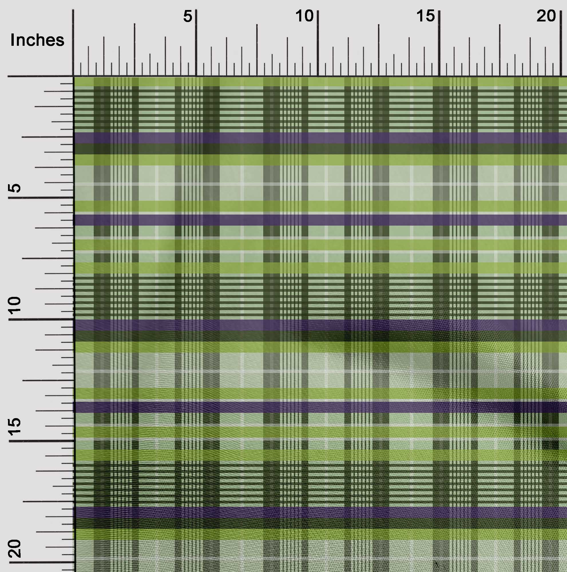 oneOone Cotton Poplin Lime Green Fabric Madras Check Quilting Supplies ...