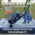 Even Embers GAS3240AS Grill & Go 2-Burner Portable Griddle w ...