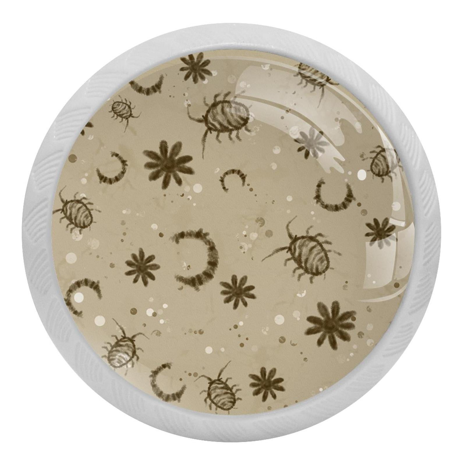 4PCS Round Insect Cabinet Fluorescence Knob Glowing in the Dark ...