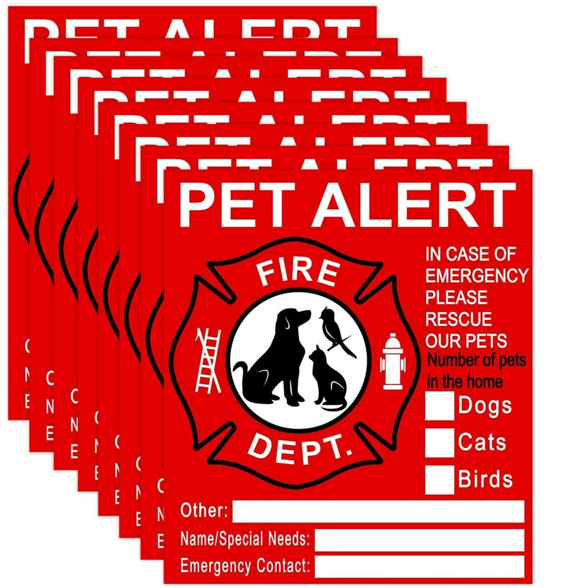 Click here for Salafire Pet Inside Sticker - 8 Pack Pet Alert Saf... prices