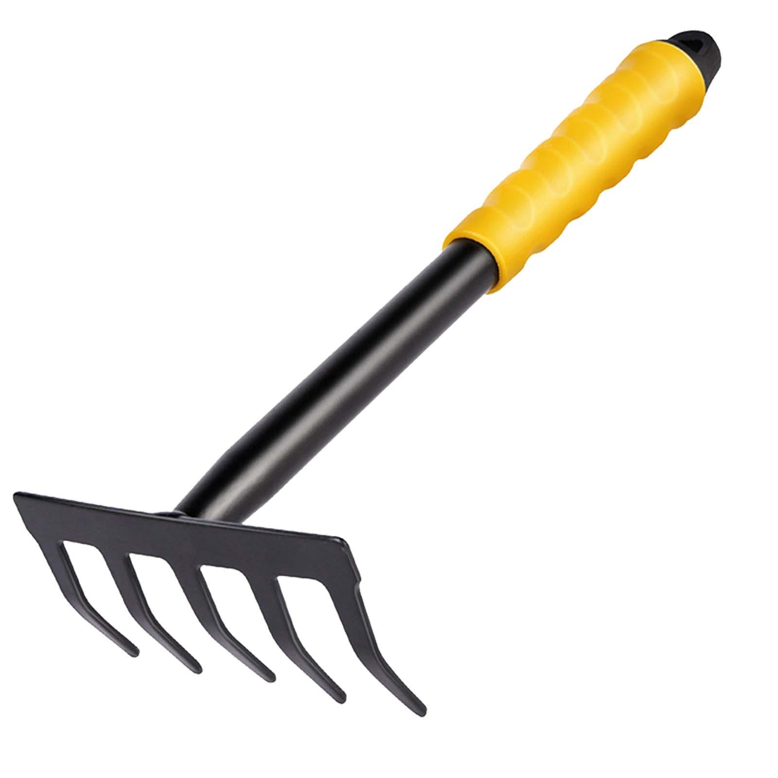 Garden Hand Rake Weeding Tool Loosening Soil 5 Tine Claw Rake Soil ...