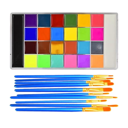 Body Painting Face Paint Kit, 26 colors Professional Palette with Brush ...