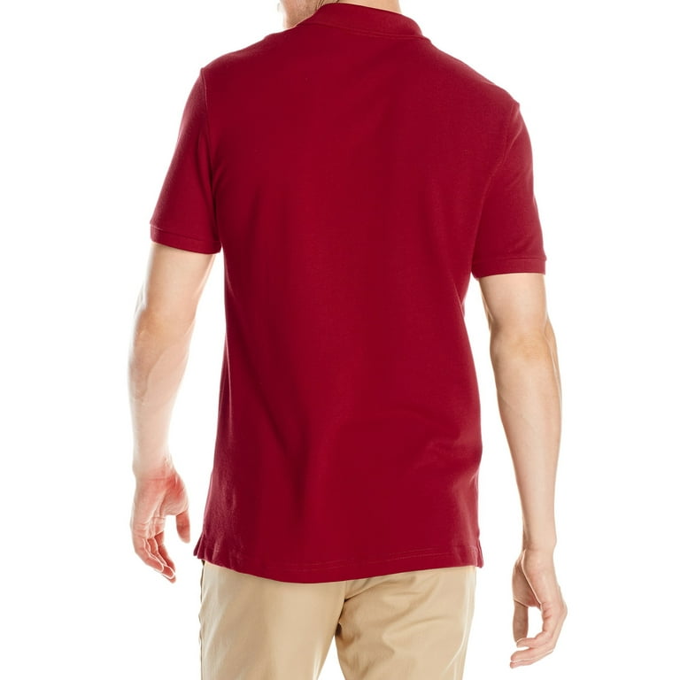 Lacoste NEW Red Mens Size 4XLT Logo Embroidered Pull Over Polo Shirt Walmart