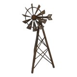 Rustic Country Farm Agricultural Windmill Outpost Wind Spinner Cast ...
