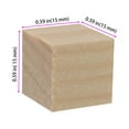 KOHAND 500 Pcs 1/2 inch Natural Wooden Cubes, Unfinished Small Blank ...