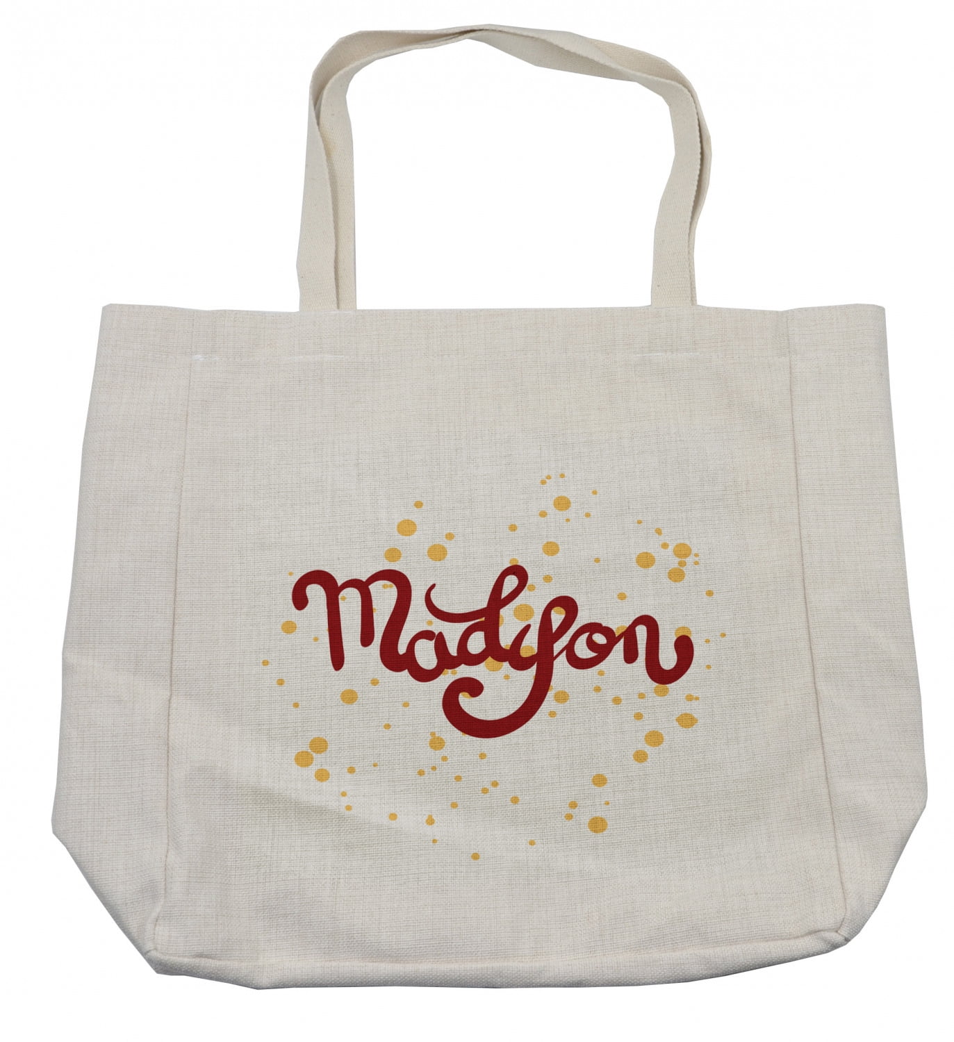 Madison Shopping Bag, Modern Calligraphy Design Hand Drawn Cursive ...