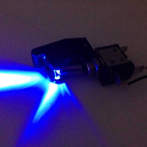 ILLUMINATED TOGGLE SWITCH ON/OFF 25 AMP 12VDC COLOR WITH POSITION COVER ...