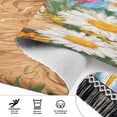 72x23.5 Runner Rug Non Slip Washable Colorful Flower Garden Dog Art ...