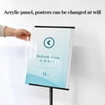 Floor Standing Acrylic Sign Holder Stands for Display,Pedestal Poster ...