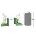 Design Toscano Bookworm Bunny Rabbits Cast Iron Sculptural Bookend Pair ...