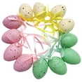 12 Pcs Easter Egg Ornaments, Mini Cute Hanging Decorations for Trees ...