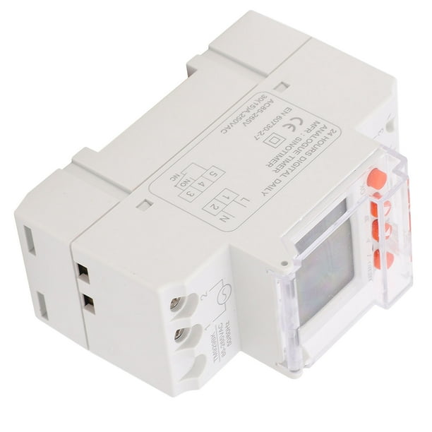 Time Switches Relay, LCD Backlight Din Rail Digital Timer Switch 1min-168h Small Error For Home ...