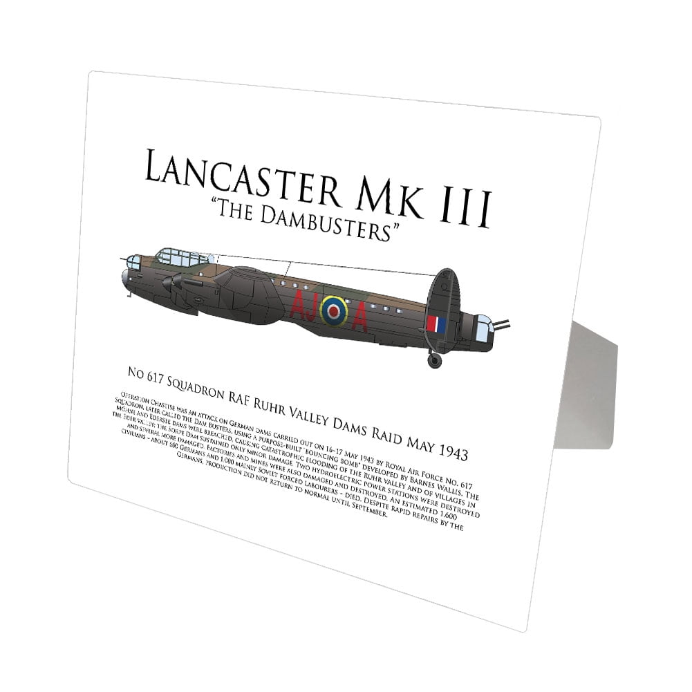 Lancaster Dambusters White Aluminum Print - Walmart.com