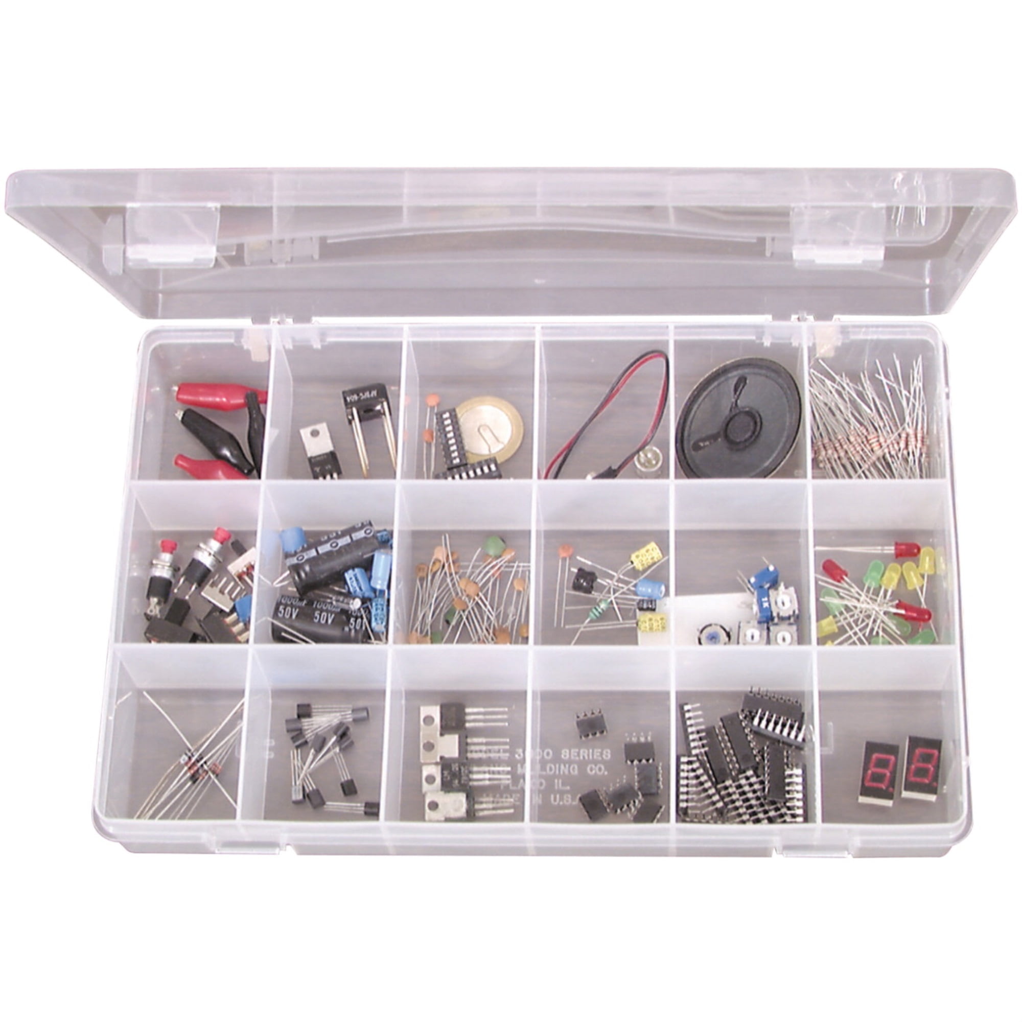 Frey Scientific Basic Electronics Parts Kit, Over 200 Parts - Walmart.com