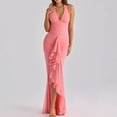 2026 European and American New Style Women's Blush Pink Halter Neck ...
