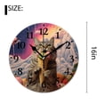 16 Inch Wall Clock Battery Operated Silent Clock Decorative for Office ...