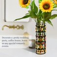 Aztec Geometric Abstract Pattern Vase Flower Vase Clear Unbreakable ...