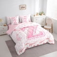 Catabedysis Personalized Letter Gifts 7-Piece Twin Bedding,Chic Bows ...