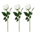 Elegant Long-Stemmed Artificial Roses - Set of 3 - Walmart.com