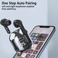 Bluetooth 5.3 Wireless Earbuds with LED Battery Display, Bass Stereo ...