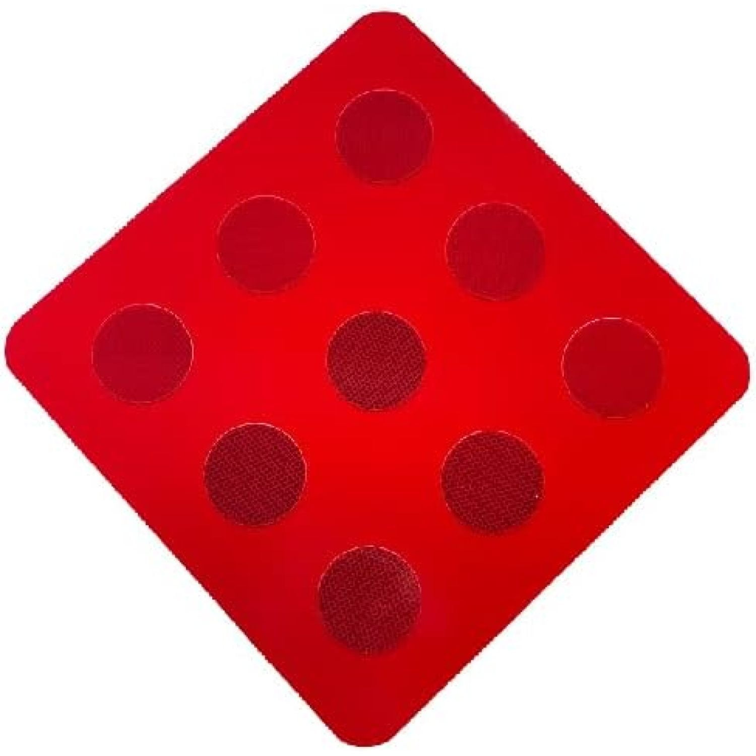 MUTCD OM4-1 Red Reflector Warning Signs- 18x18 -End Marker Sign with ...