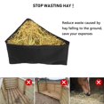 Horse Corner Hay Feeder with Large Capacity, Mesh Bottom and Metal ...