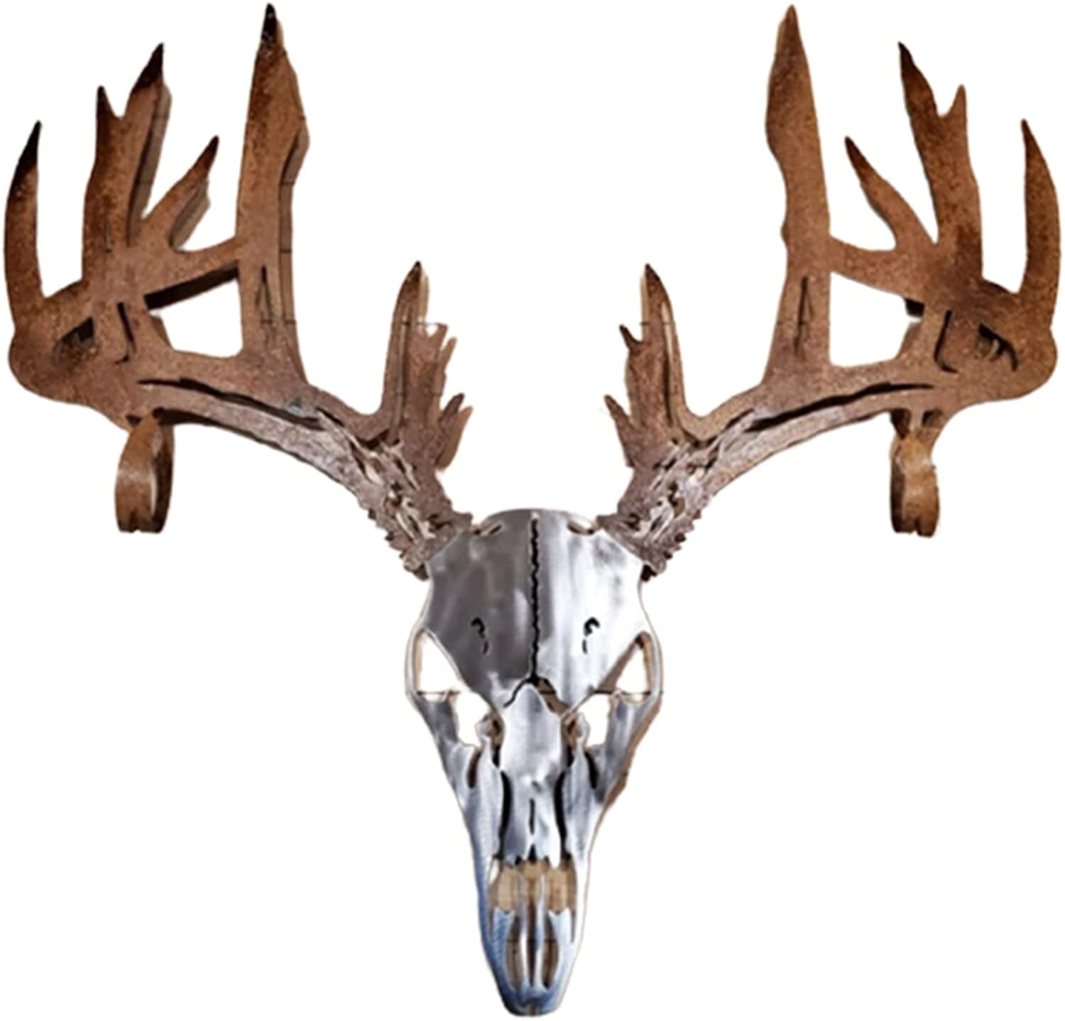 Metal Deer Skull Wall Mount,Wall Hanging Sculpture,Skull Ornament,Wall ...