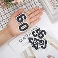 40PCS Iron On Numbers Patches 2 Inch Sew On Applique Patches 0-9 ...