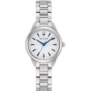 Bulova Women's Classic Slim-Profile Diamond Accent Leather Watch ...