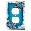 Nautical Double Toggle Switch Plate (2 Gang) with Sea Turtle & Ocean ...