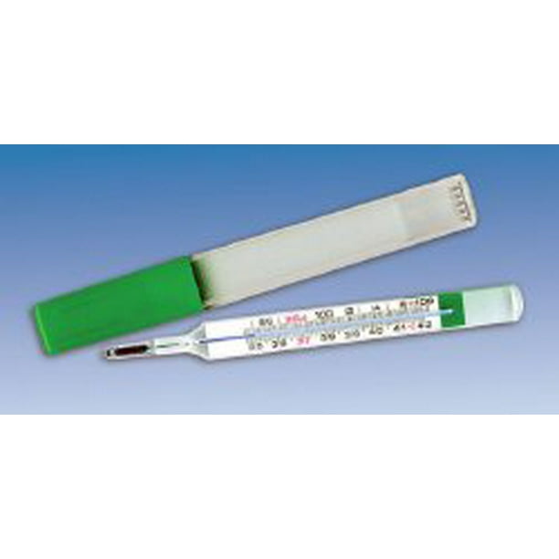 Geratherm Oral Thermometer Glass Mercury Free Oval Shape Fahrenheit