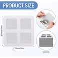600 Pack Disposable Shower Drain Hair Catcher Bulk 4 inch Square Screen ...