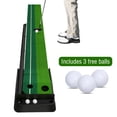 Portable Indoor/Outdoor Golf Game - 8 Ft Practice Mat with Inclined ...