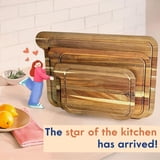 Non-Toxic Wood Cutting Board Set – FSC® Certified Acacia Wood (Set of 3 ...