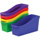 Storex Large Plastic Book and Magazine Bin, Assorted Colors, Set of 5 ...