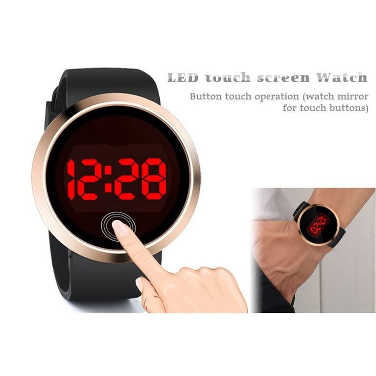 Touch Screen Digital Silicone Watch