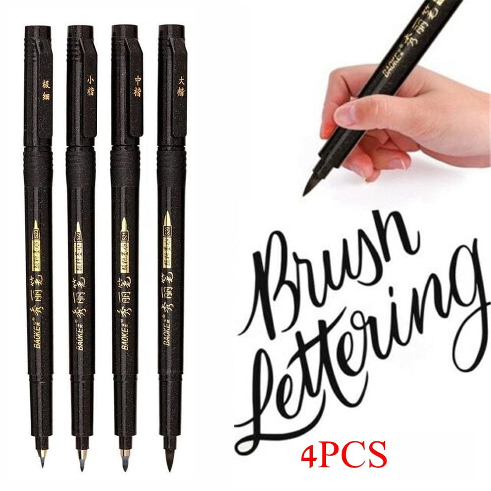 4PCS/Set Hot Writing Signature Illustration Art Tools Hand Lettering ...