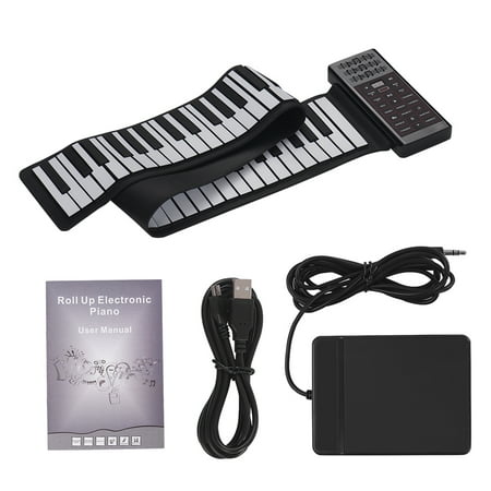 Portable Electric 88 Keys Roll Up Piano Multifunction Digital Piano Keyboard Built-in Speaker ...
