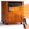 Soleil Electric Infrared Quartz Cabinet Heater with Remote 1500W Indoor ...