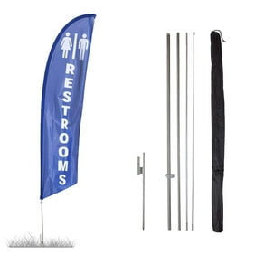 Bingo Red Super Novo Feather Flag - Complete with 15ft Pole Set and ...