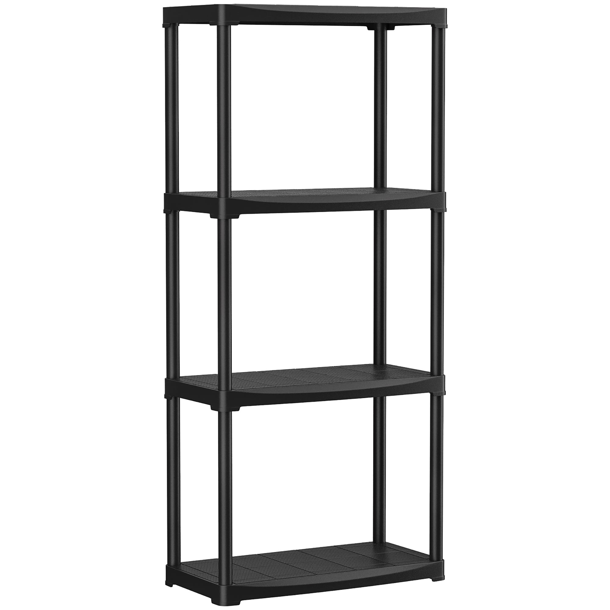 Costway 4-tier Storage Rack Shelf Unit Multipurpose Garage Shelves Made ...