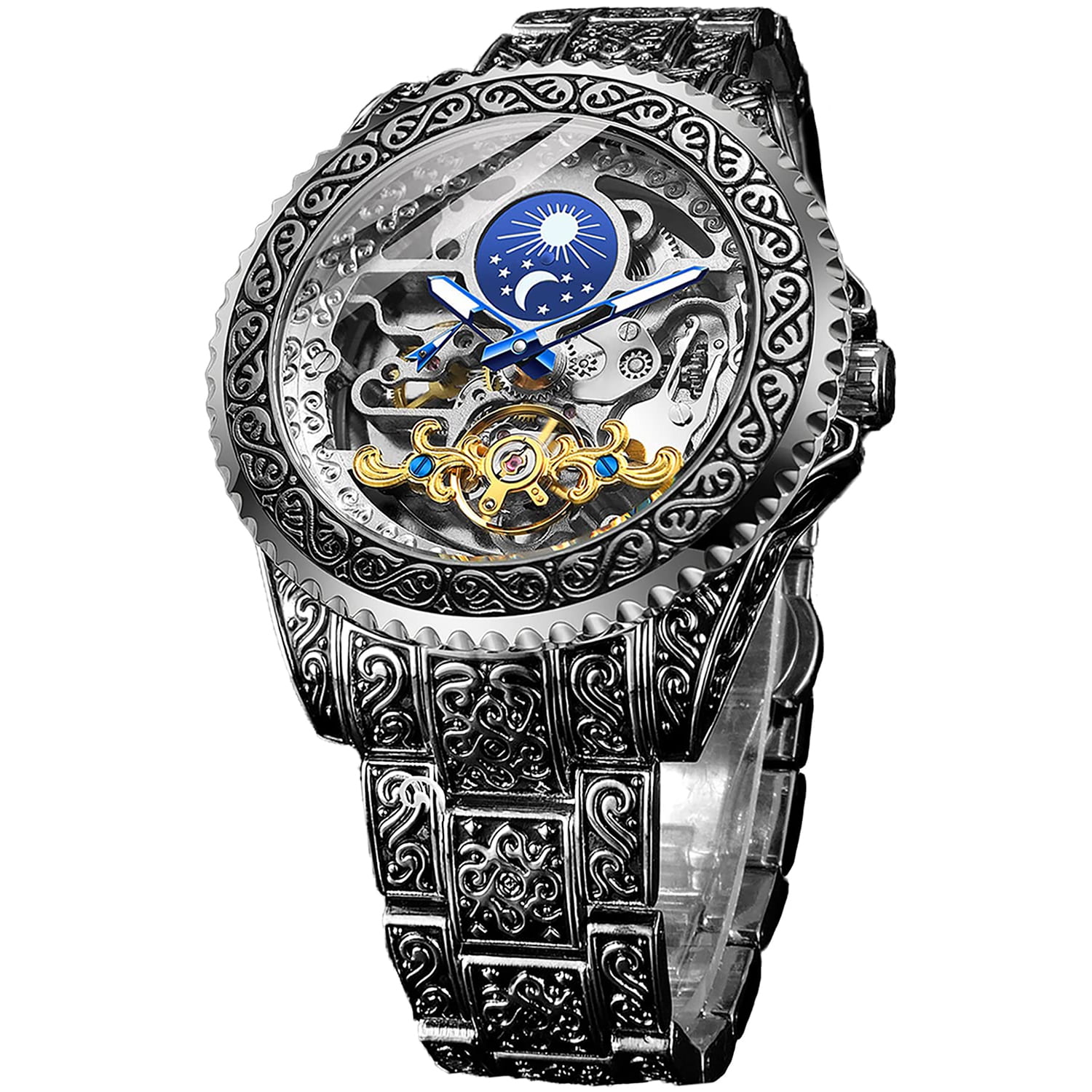 Click here for Yeacher Forsining Mens Retro Skeleton Automatic Me... prices
