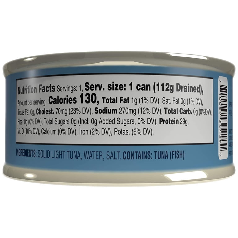 Solid Light Tuna ONBOARD Yellowfin Tuna In Spring Water - 12 Pack Of 5 ...