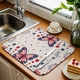 Butterfly 4th of July Dish Drying Mat for Kitchen Counter,Independence ...