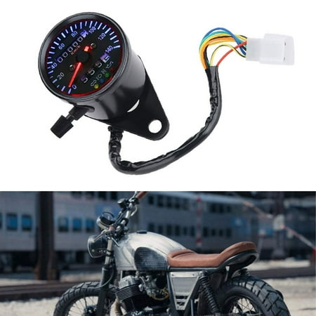Top-Max 2 in 1 LED Speedometer Odometer Gauge Universal 12V Modified ...