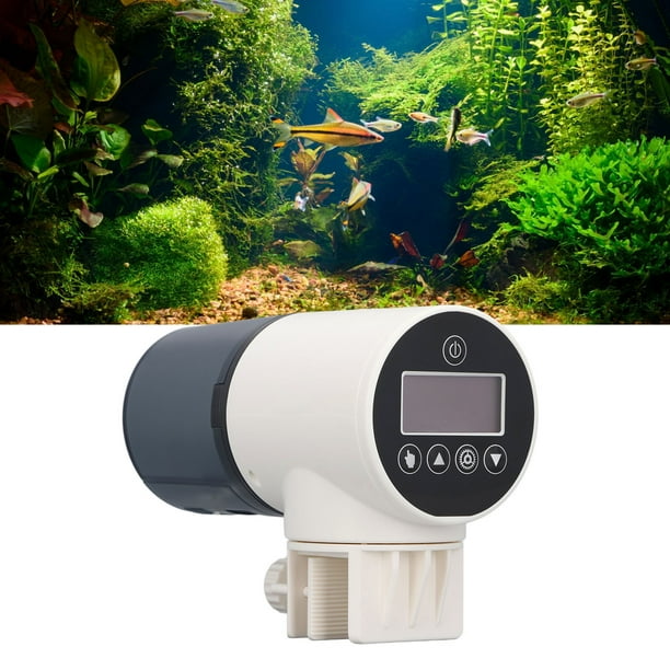 Timer Fish Food Dispenser, 360 Degree Rotatable Large Capacity ...