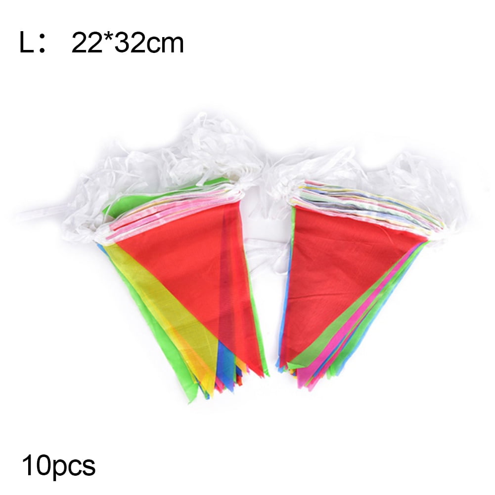 Colorful Flag Pennants Multicolor Rainbow Pennant Banner Nylon Cloth ...